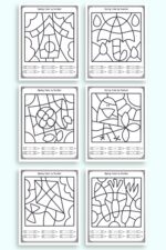 Free Printable Spring Color by Number Worksheets - The Artisan Life