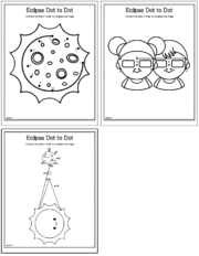Solar Eclipse Connect the Dots Free Printables - The Artisan Life