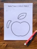 Free Printable Apple Craft - The Artisan Life