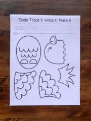 Free Printable Bald Eagle Craft - The Artisan Life