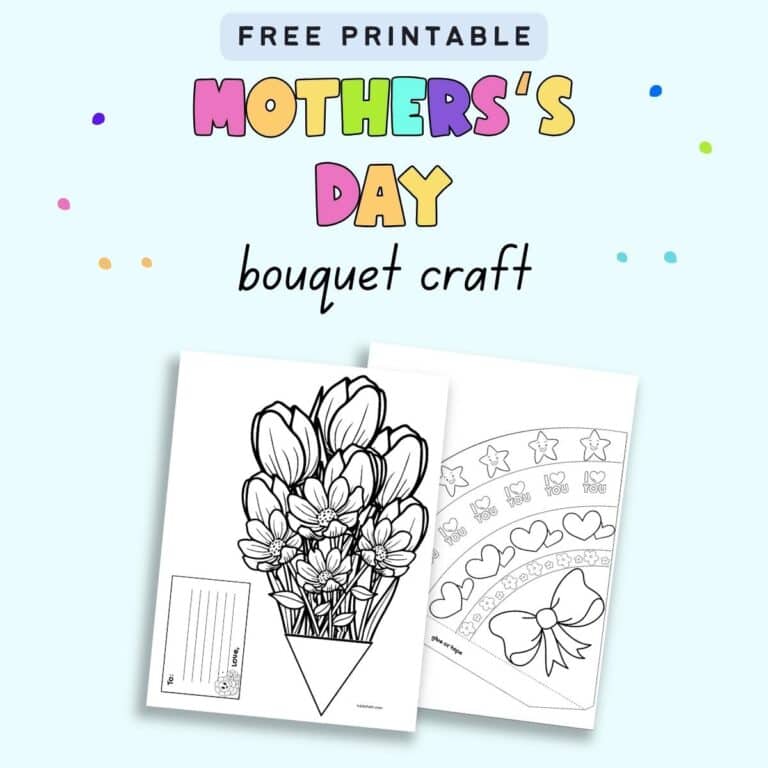 Free Printable Flower Bouquet Card - The Artisan Life