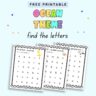 Free Printable Ocean Alphabet Find the Letters Worksheets - The Artisan ...