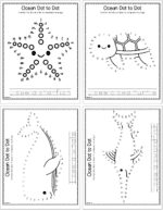 Ocean Animals Connect the Dots Free Printables - The Artisan Life