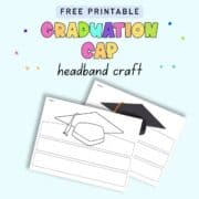 Free Graduation Hat Paper Crown Printable - The Artisan Life