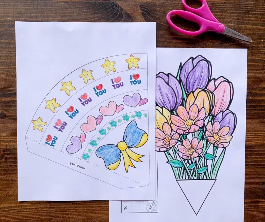 Free Printable Flower Bouquet Card - The Artisan Life