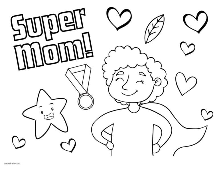 Free Printable Mother's Day Coloring Pages - The Artisan Life