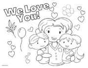 Free Printable Mother's Day Coloring Pages - The Artisan Life