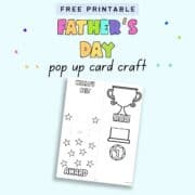 Father's Day Pop Up Card Free Printable - The Artisan Life