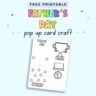 Father's Day Pop Up Card Free Printable - The Artisan Life