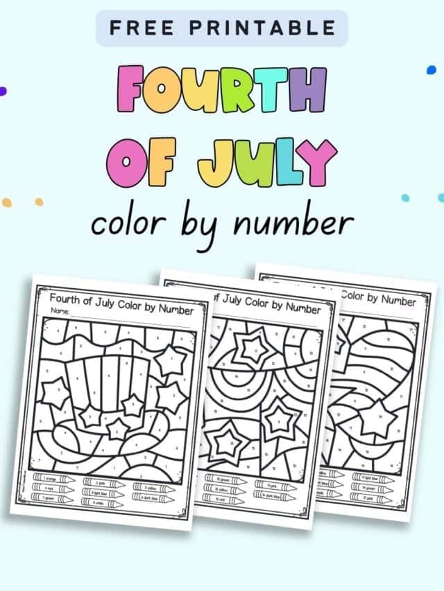 Color by Code Free Printables Archives - The Artisan Life