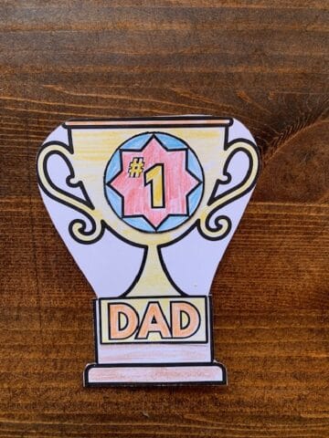 Father's Day Pop Up Card Free Printable - The Artisan Life