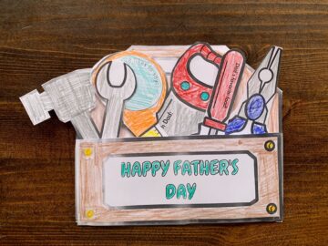 Father's Day Card Craft Free Printable - The Artisan Life