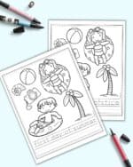 Free Printable First Day of Summer Worksheets - The Artisan Life