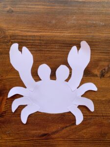 Free Printable Cut and Paste Crab Craft - The Artisan Life