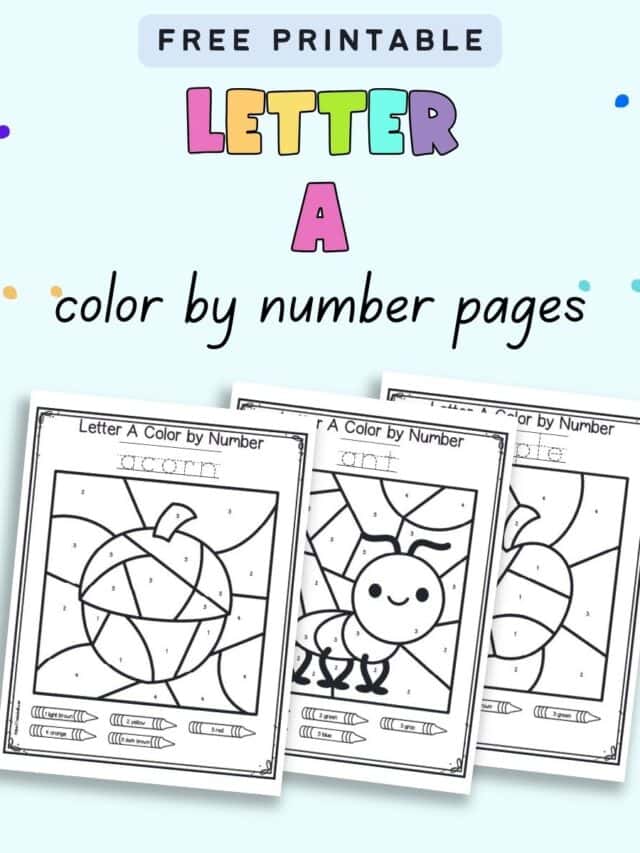 Free Printable Letter A Connect the Dots Worksheets - The Artisan Life