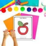 Free Printable Letter A Play Dough Mats - The Artisan Life