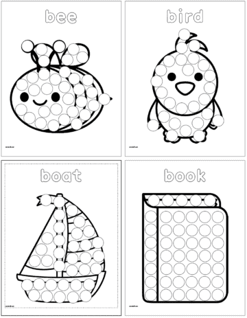 Free Printable Letter B Alphabet Dot Marker Pages - The Artisan Life