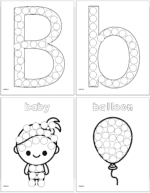 Free Printable Letter B Alphabet Dot Marker Pages - The Artisan Life