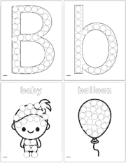 Free Printable Letter B Alphabet Dot Marker Pages - The Artisan Life