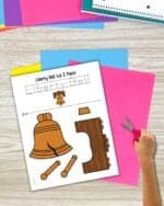 Liberty Bell Cut and Paste Printable Craft - The Artisan Life