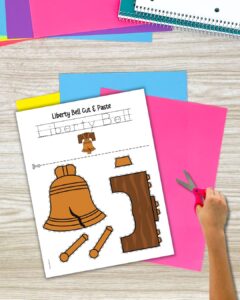 Liberty Bell Cut and Paste Printable Craft - The Artisan Life