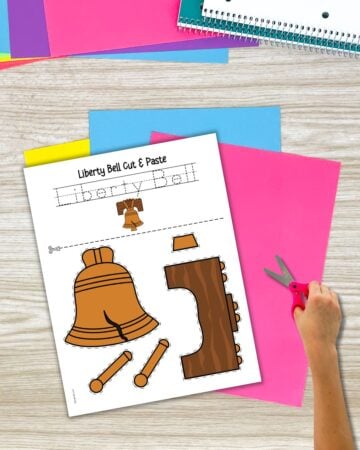 Liberty Bell Cut and Paste Printable Craft - The Artisan Life