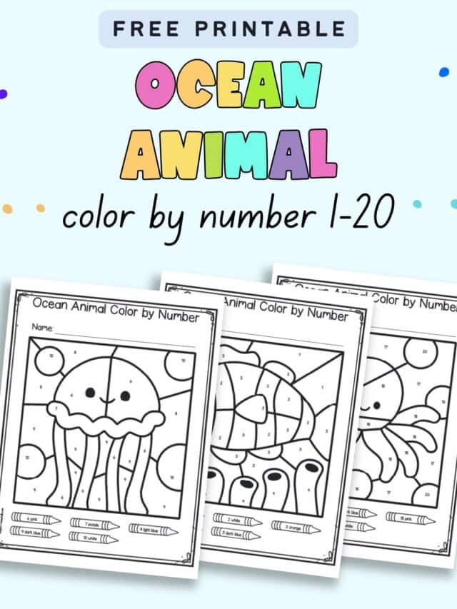 Color by Code Free Printables Archives - The Artisan Life