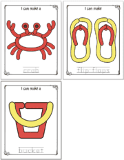 Free Printable Summer Play Dough Mats - The Artisan Life