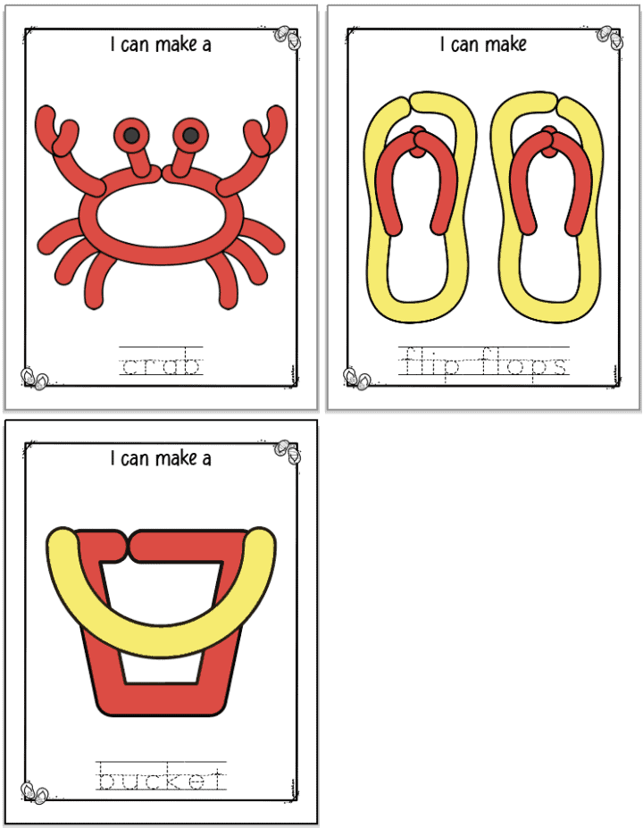 Free Printable Summer Play Dough Mats - The Artisan Life