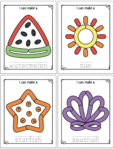 Free Printable Summer Play Dough Mats - The Artisan Life
