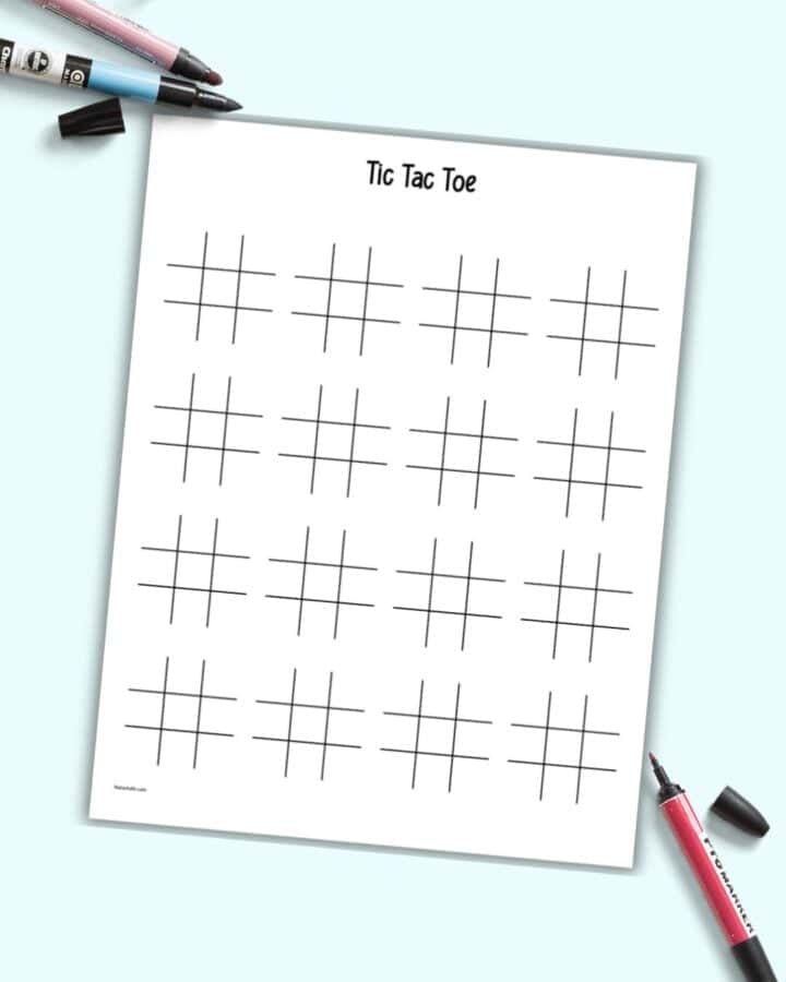 Free Printable Tic Tac Toe Board - The Artisan Life