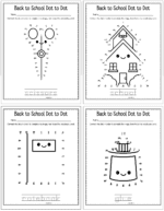 Free Printable Back to School Connect the Dots Worksheets - The Artisan ...