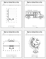 Free Printable Back to School Connect the Dots Worksheets - The Artisan ...