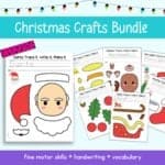 Free Printable Santa Cut and Paste Craft - The Artisan Life