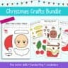 Free Printable Santa Cut and Paste Craft - The Artisan Life