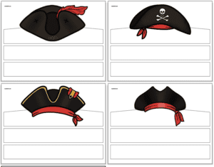 Free Pirate Hat Printable Headband Craft - The Artisan Life