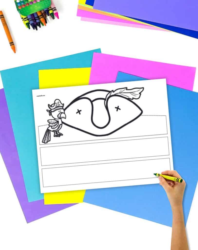 Free Pirate Hat Printable Headband Craft - The Artisan Life