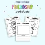 Free Printable Friendship Worksheets for Kids - The Artisan Life