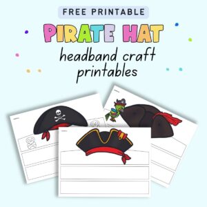 Free Pirate Hat Printable Headband Craft - The Artisan Life
