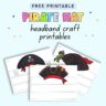 Free Pirate Hat Printable Headband Craft - The Artisan Life