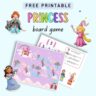 Free Printable Princess Board Game for Kids - The Artisan Life