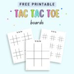 Free Printable Tic Tac Toe Board - The Artisan Life