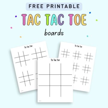 Free Printable Tic Tac Toe Board - The Artisan Life