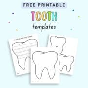 Free Printable Tooth Templates (+ writing paper!) - The Artisan Life