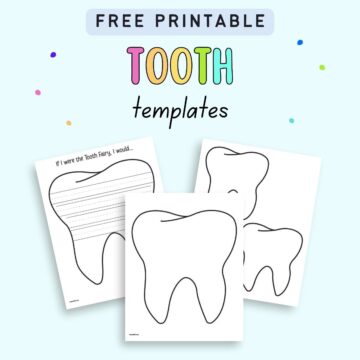 Free Printable Tooth Templates (+ writing paper!) - The Artisan Life