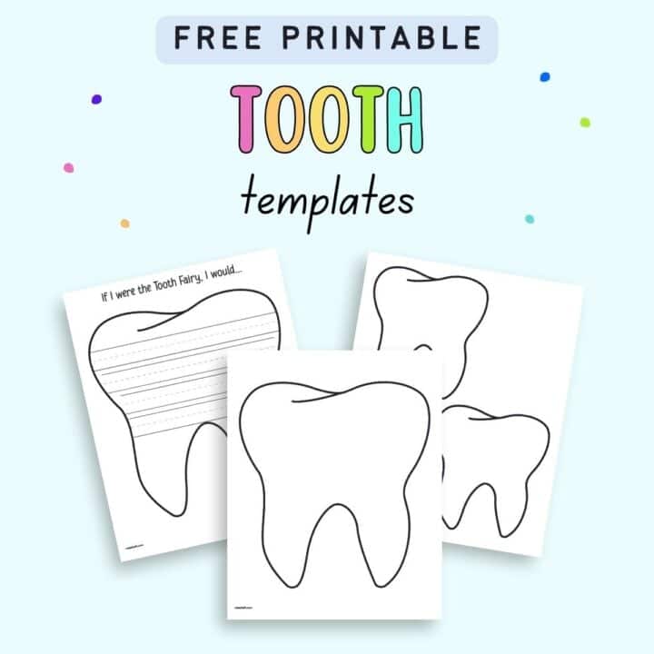 Free Printable Tooth Templates (+ writing paper!) - The Artisan Life