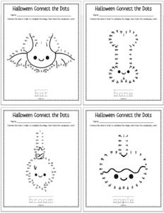 Free Printable Halloween Dot to Dot - The Artisan Life