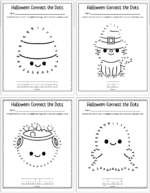 Free Printable Halloween Dot to Dot - The Artisan Life