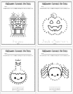 Free Printable Halloween Dot to Dot - The Artisan Life
