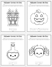 Free Printable Halloween Dot to Dot - The Artisan Life
